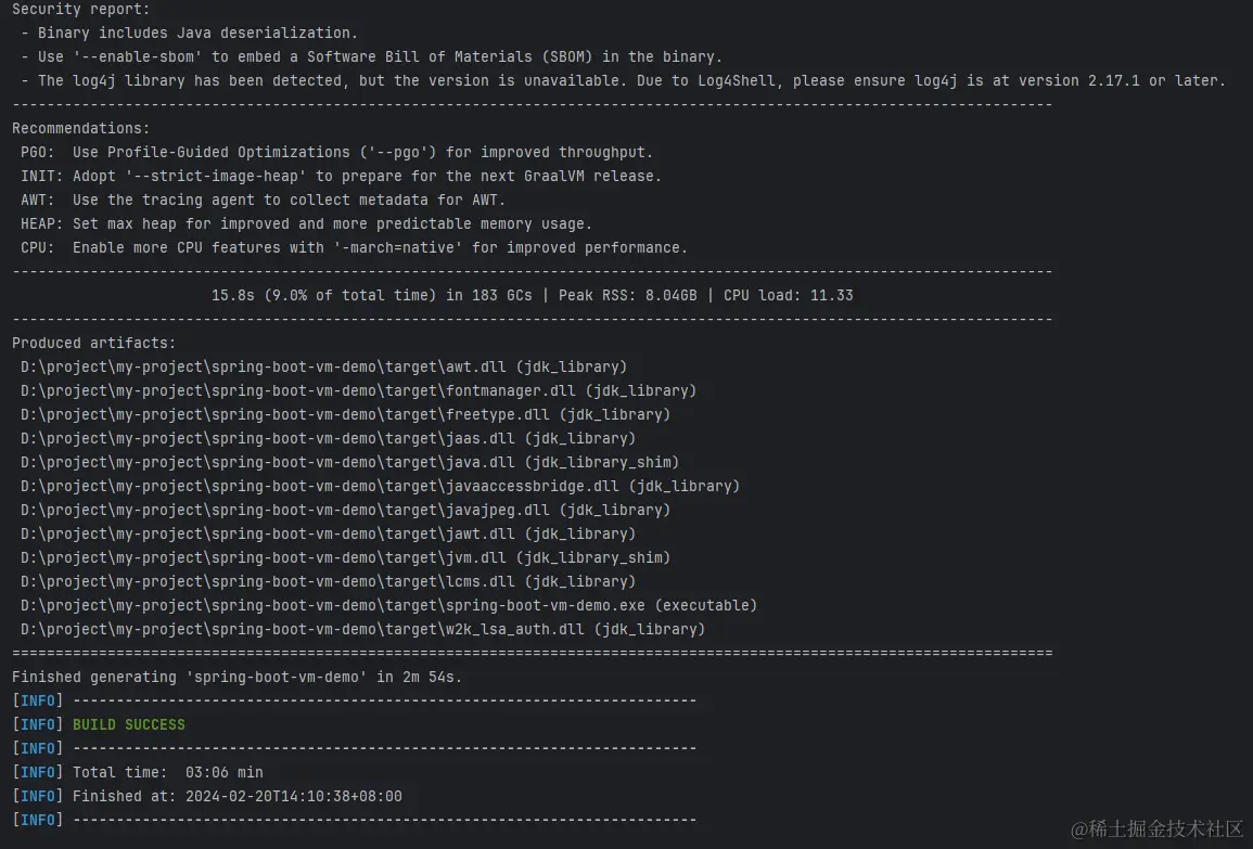 JDK21 + Springboot3 + GraalVM native 21 + Virtual Thread 尝试 - 掘金