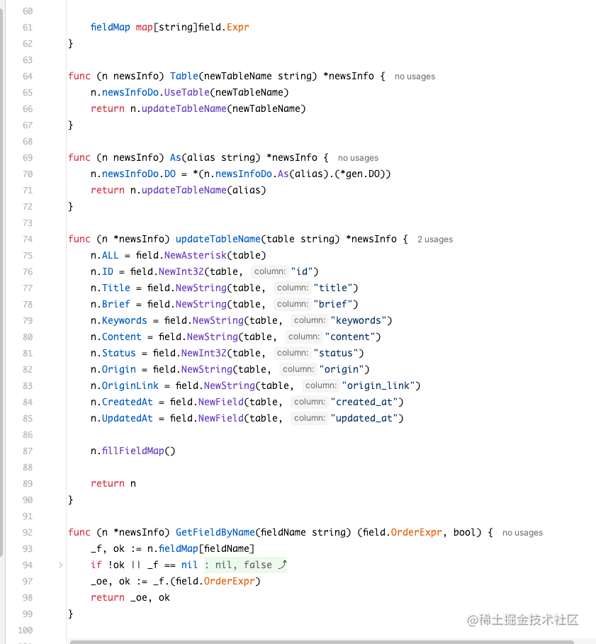 在Golang项目中，如何使用Gorm快速生成模型与常用方法 - 掘金