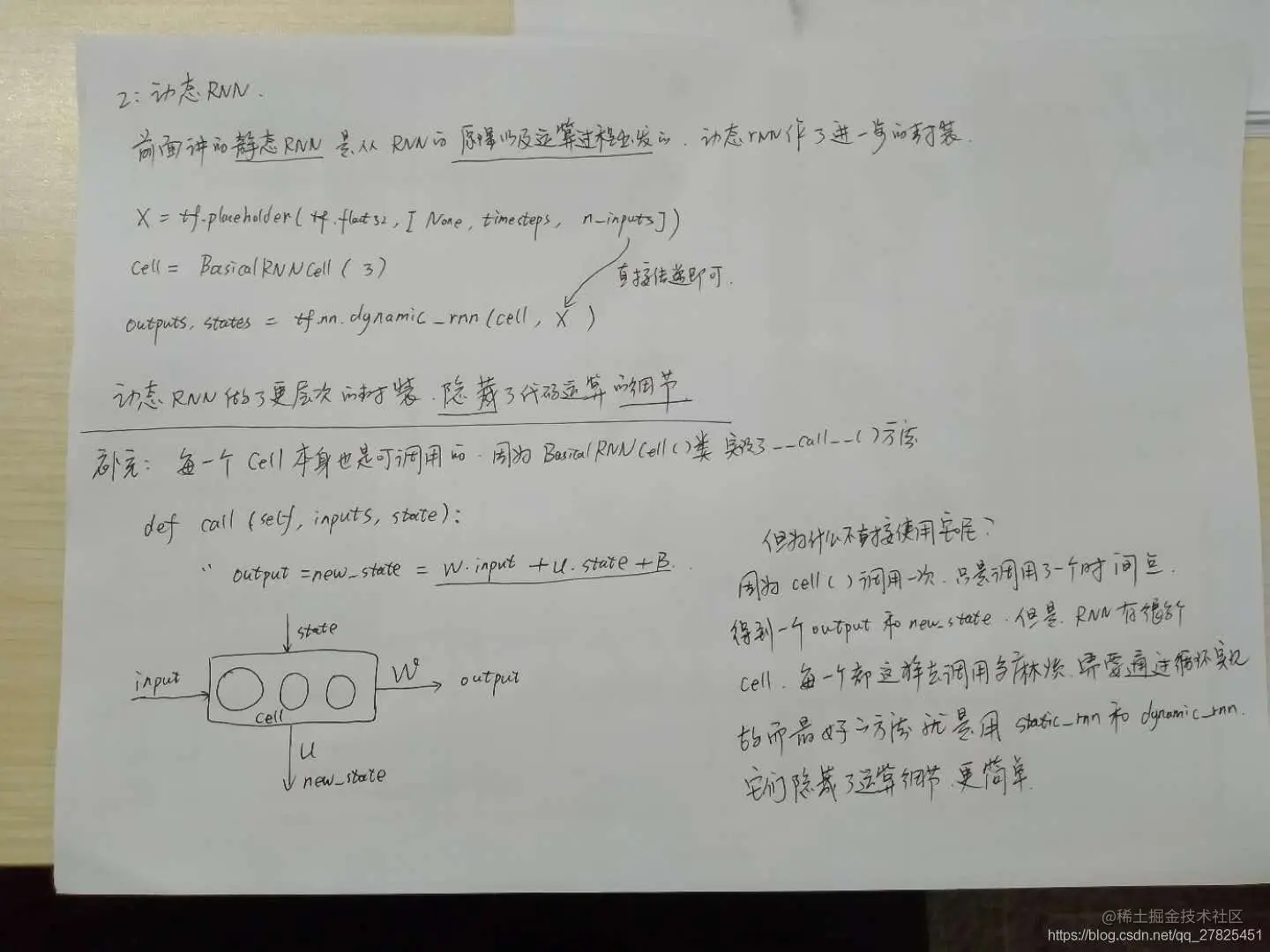 Tensorflow的static Rnn和dynamic Rnn详解前言： Tensorflow对于rnn的实现提供了 掘金