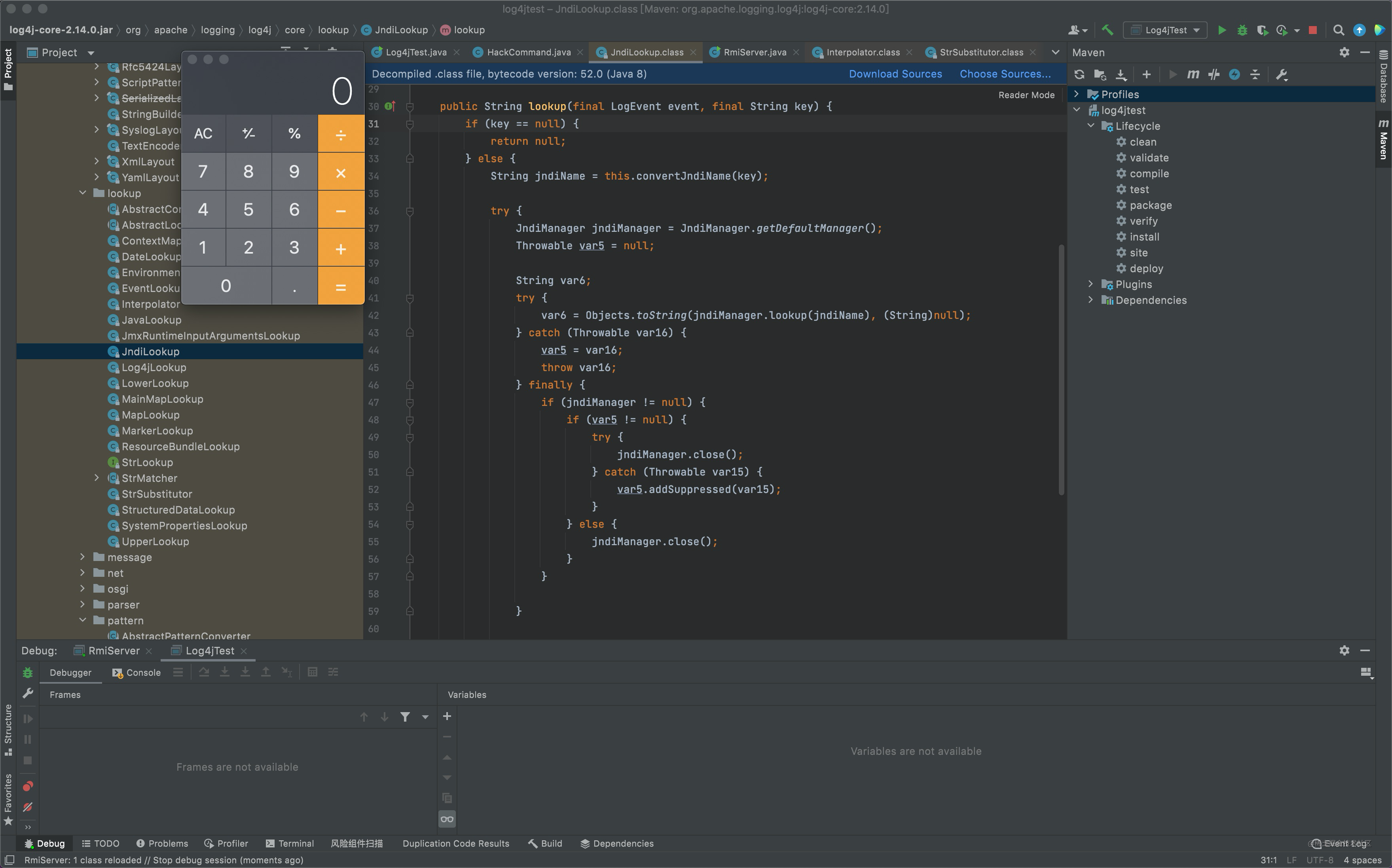 log4j-jndi lookup安全漏洞解析及注入demo - 掘金