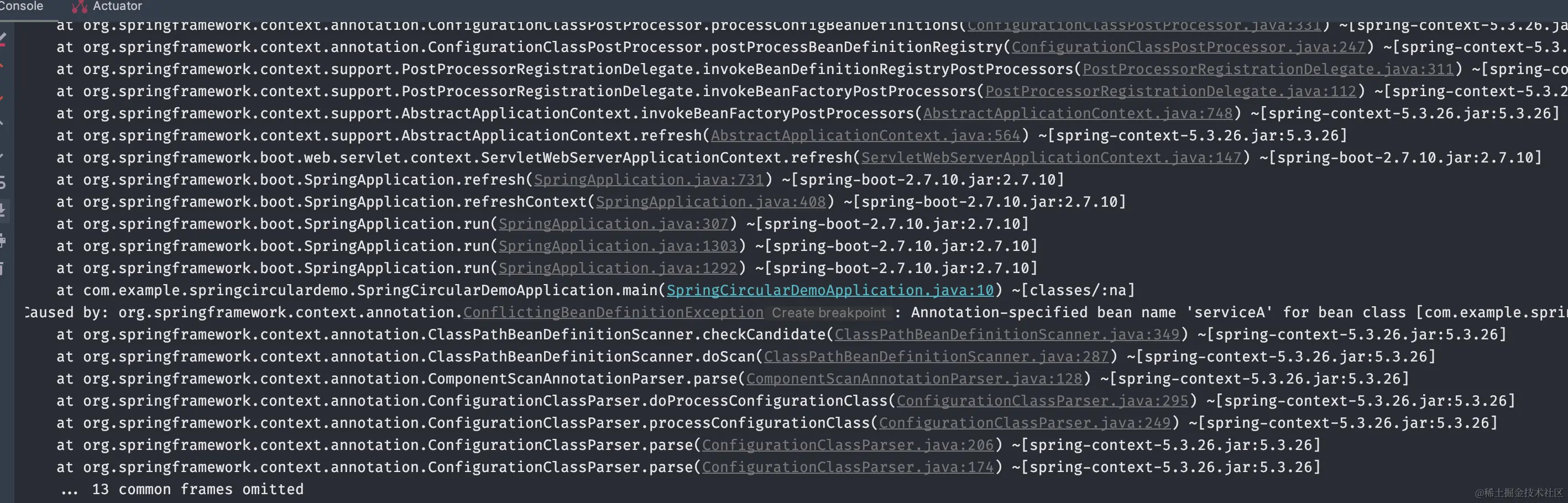 Springboot又循环依赖了?！介绍6种解决方案前言 大家好，我是大鱼七成饱。这敲代码敲的手快秃噜皮，一不小心就环引 - 掘金