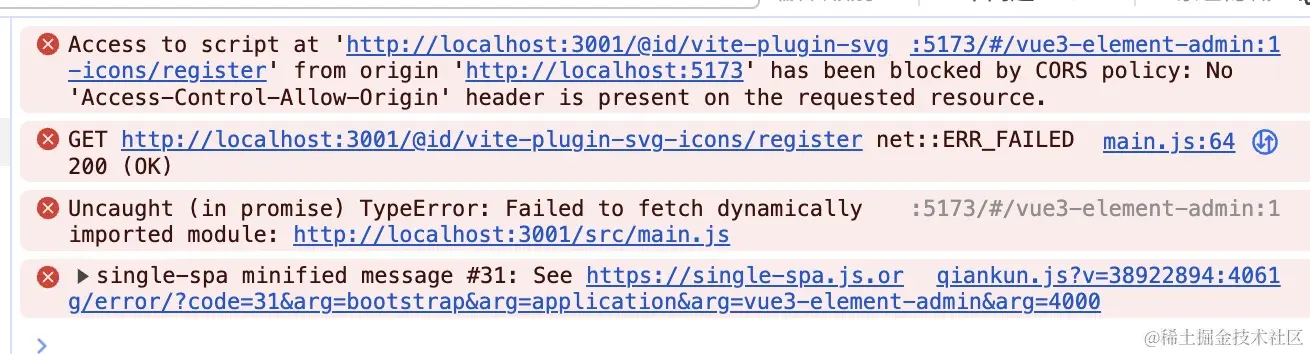 微前端qiankun踩坑主应用vue3 + vite 子应用Vue3 + vite https://github.com - 掘金