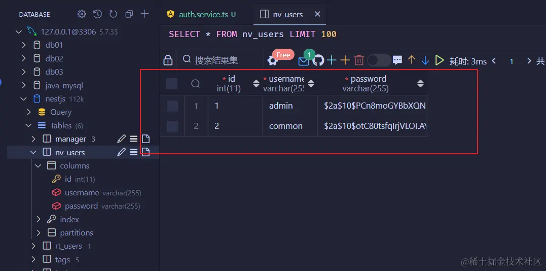 NestJS使用jwt完成注册、登录、全局身份验证基于nestjs、jwt实现注册登录，生成用户token，密码加密，以 - 掘金