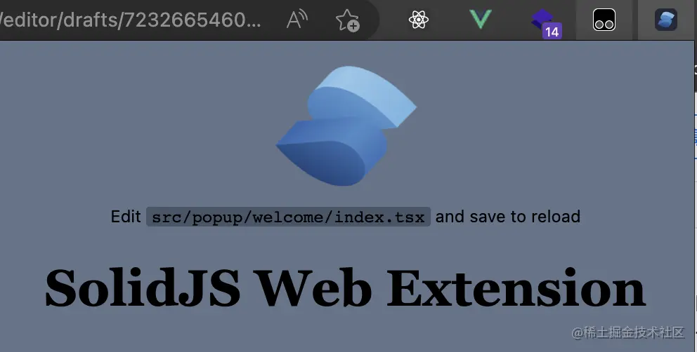 写一个基于 SolidJS + TS + Vite + TailwindCSS 的浏览器插件开发代码模板记录一个插件的代 - 掘金