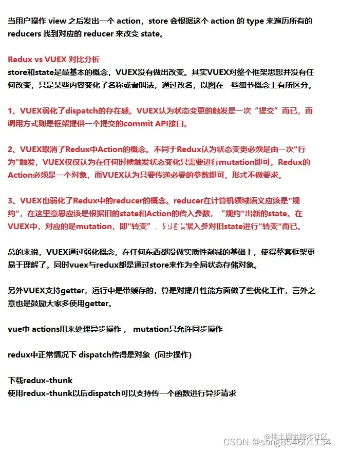状态管理容器vuex，redux Pinia对比1 共同思想 Vuex和redux单—的数据源变化可以预测 本质上 掘金