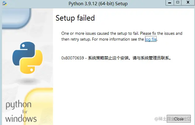 windows server 2012 R2 standard 离线 安装 python 3.9.12一起养成写作习惯！ - 掘金