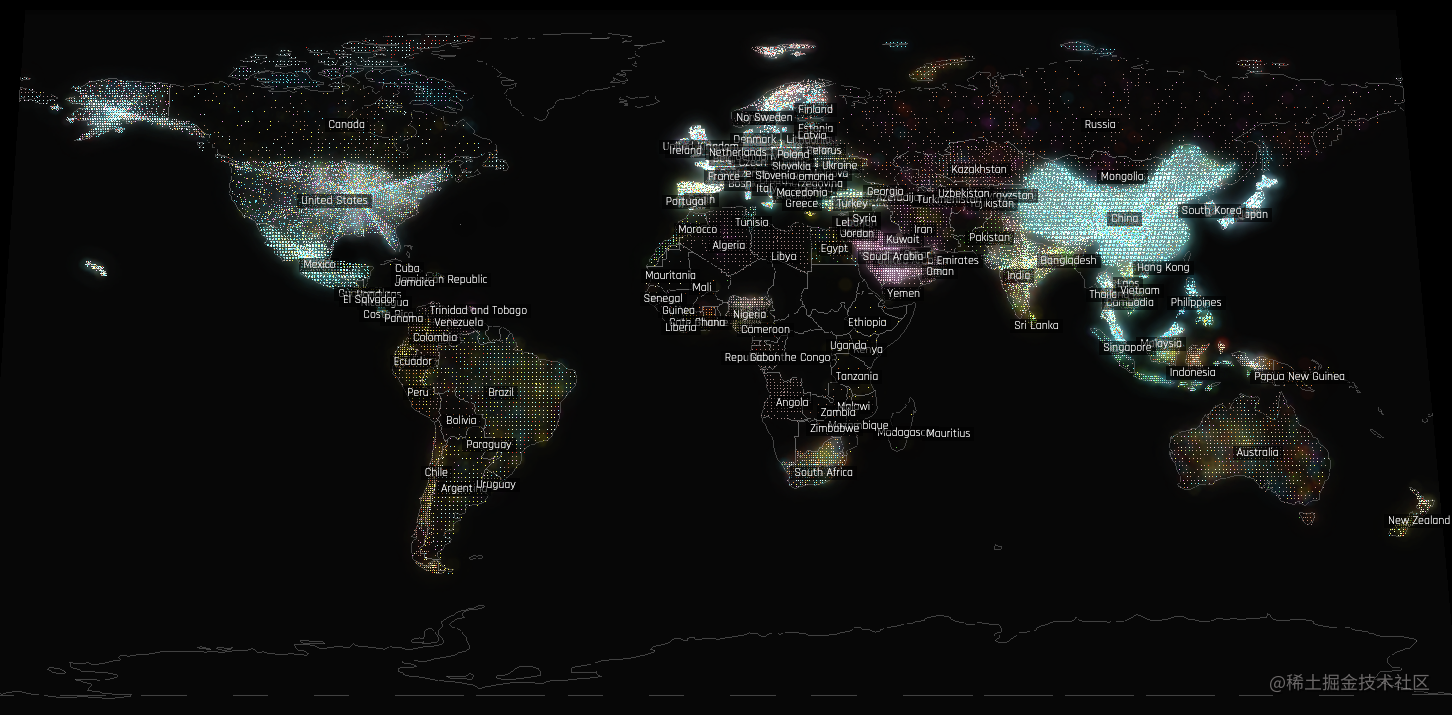 THREE.JS实现地图+地球粒子效果之路 - 掘金