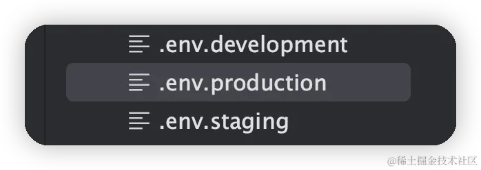 vue 中 .env，.env.development，.env.production 说明1. 配置文件： .env - 掘金