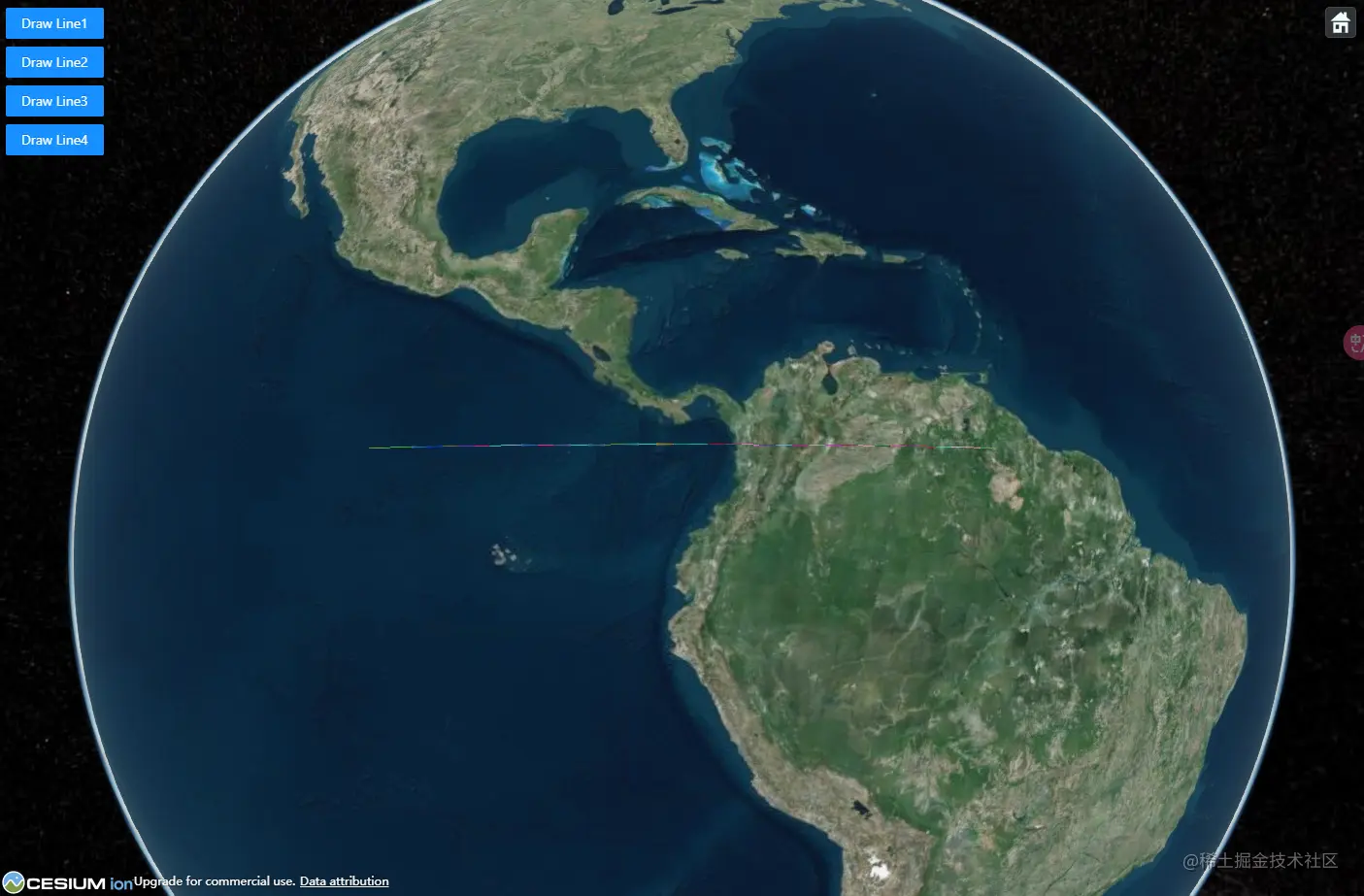 Cesium.js中Polyline可以怎么玩？花样有多少？绘制一条彩虹线 创建一定范围的点位数据，和等量的颜色数据 通 - 掘金