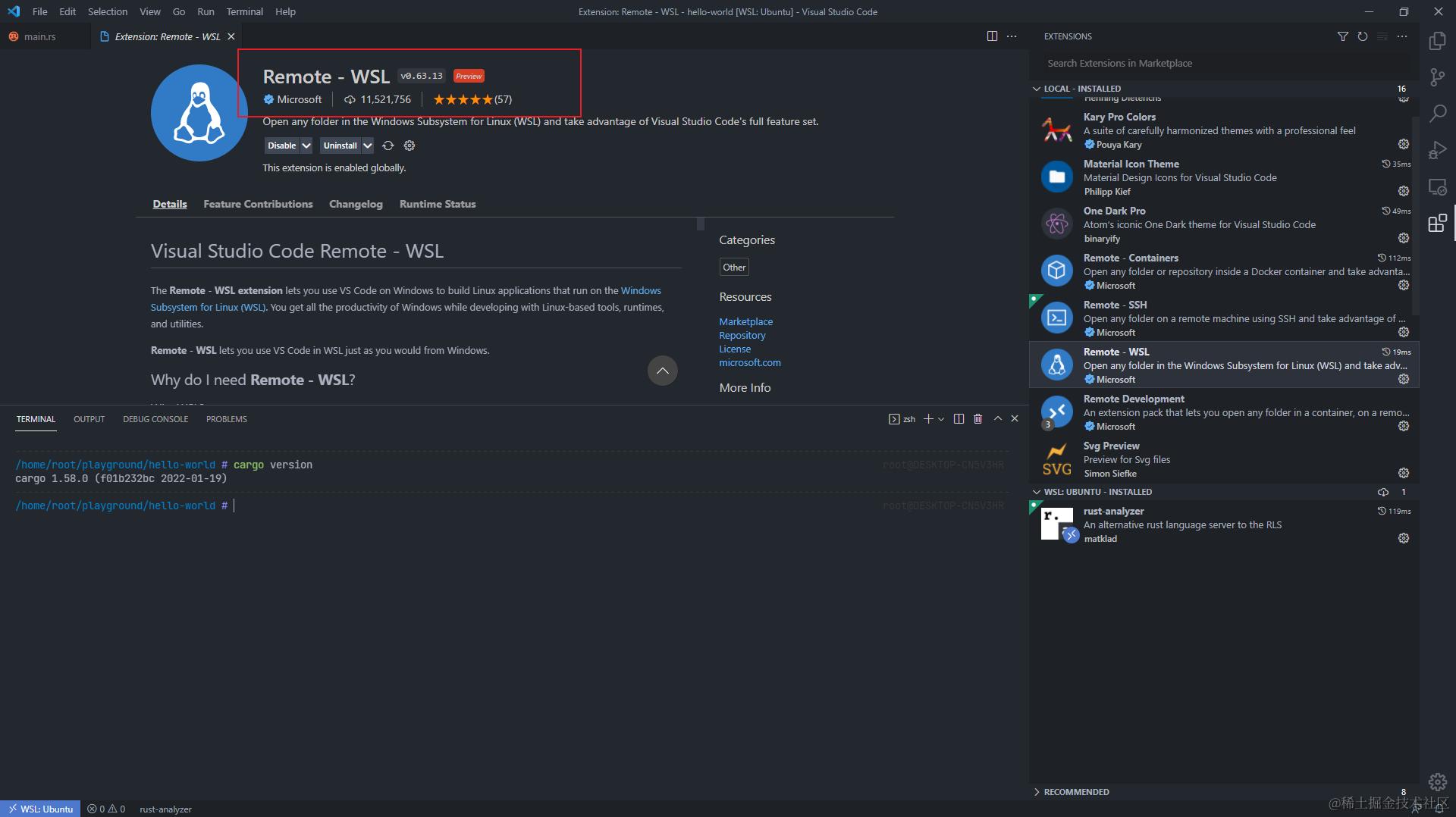 Windows 10 配置 WSL2 + Rust 开发环境完整指南详细教程：在 Windows 10 上安装和配置 W - 掘金