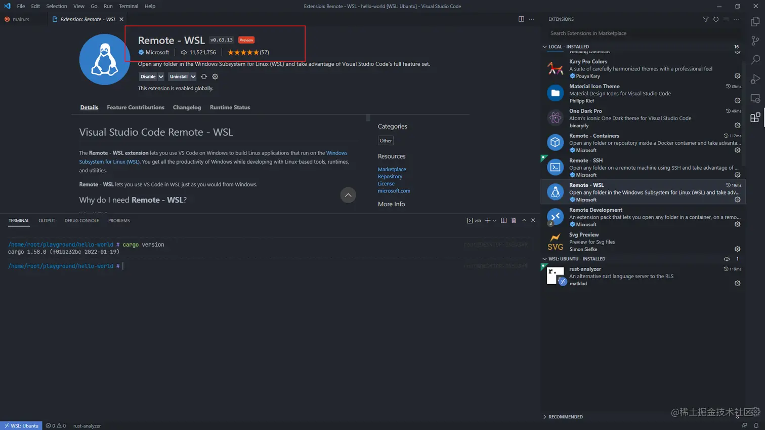 Windows 10 配置 WSL2 + Rust 开发环境完整指南详细教程：在 Windows 10 上安装和配置 W - 掘金