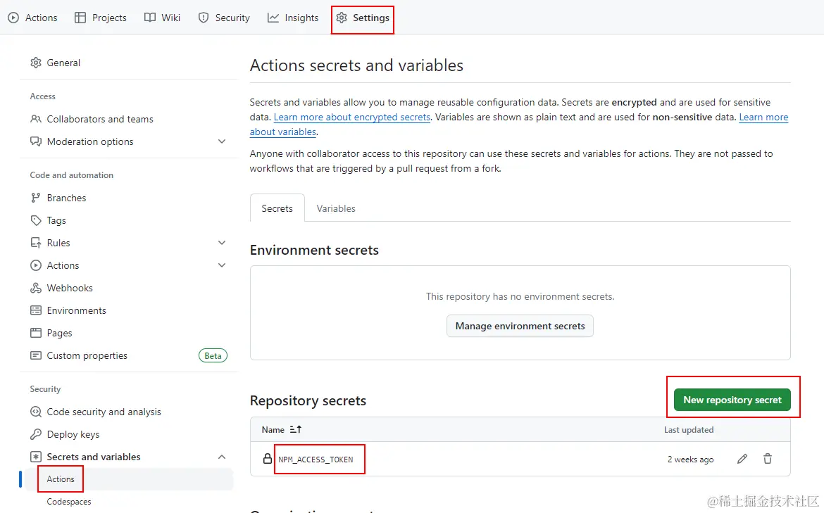 从零开发自己的工具库（三）配置 Github Actions CI 自动发布 NPM使用 TypeScript、Roll - 掘金