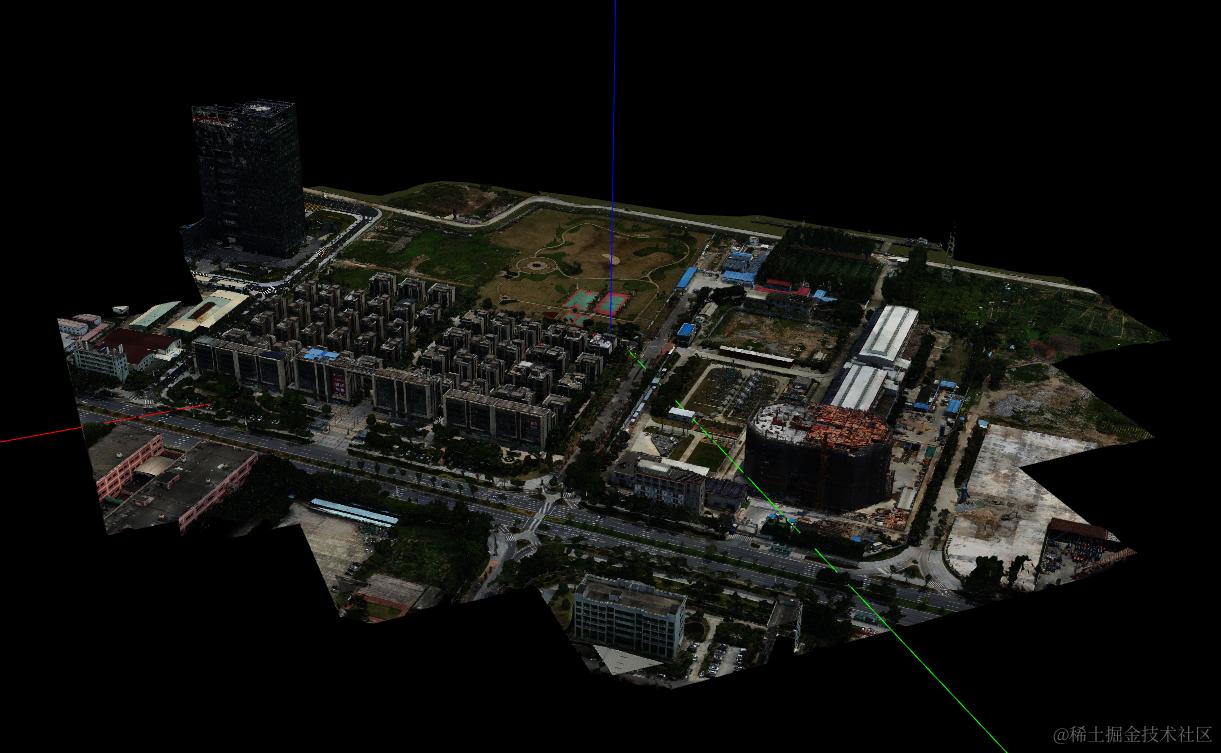 在高德地图中实现3DTiles将指定地理区域的无人机倾斜投影建筑模型置入高德卫星地图对应的地理位置上，实现快速加载和多级 - 掘金