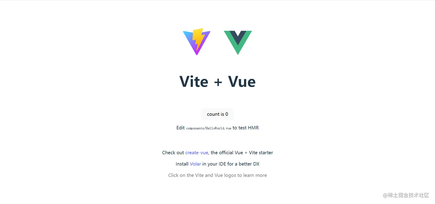 使用vite创建vue3项目使用vite创建vue3项目 初始化项目 要创建的文件夹内cmd命令行输入：npm Init 掘金