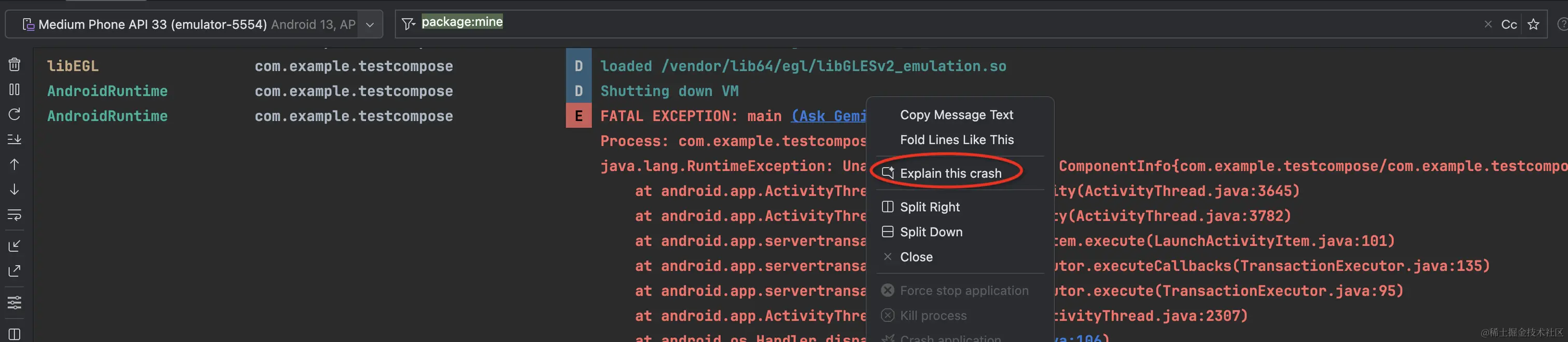 Android Studio 使用Gemini 提升开发效率什么是Gemini 最新版本的Android Studio - 掘金