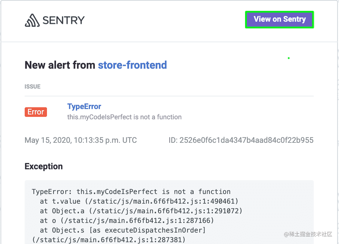 Sentry Web 前端监控 - 官方最佳实践教程 - 掘金