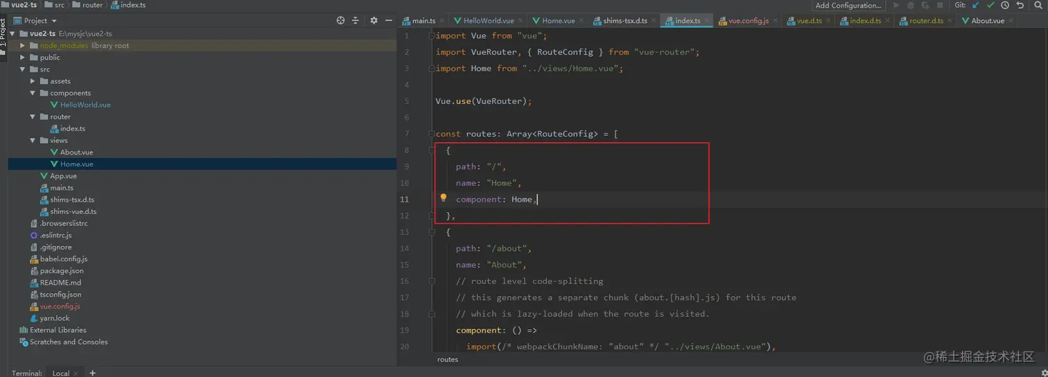 二、手把手教你 Vue2+Ts 小知识，大挑战！本文正在参与“程序员必备小知识”创作活动 Vue2+Ts 上一节，搭建好 - 掘金