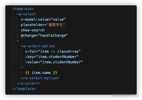 antd select解决设置可搜索不生效问题📢 ant-design 如标题所示，用的是antdv框架，出现当设置s - 掘金