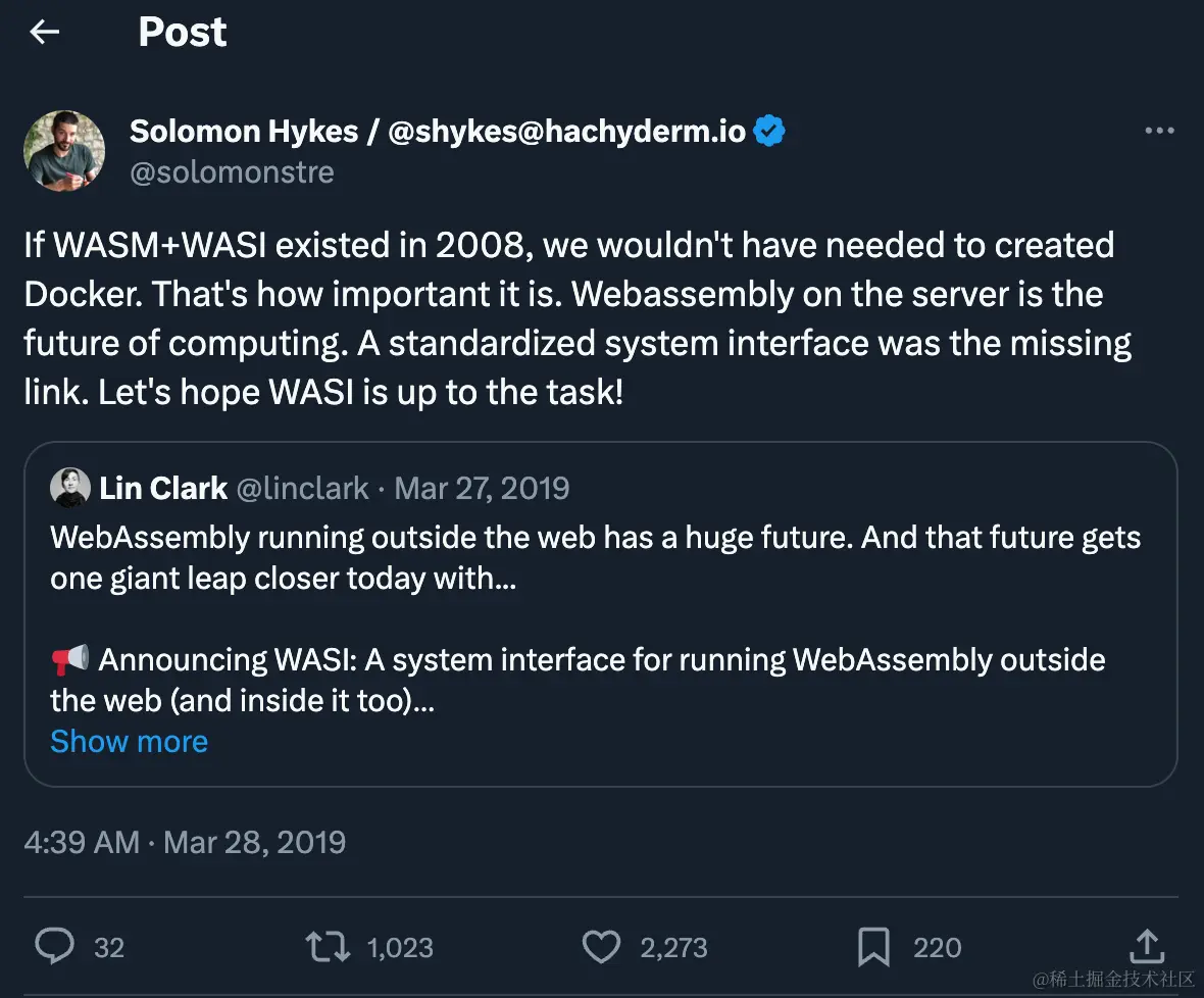 使用 Go 编译 WebAssembly如果你希望在浏览器中运行像 C++、Rust 或 Go 这样的代码，并且对性能要 - 掘金