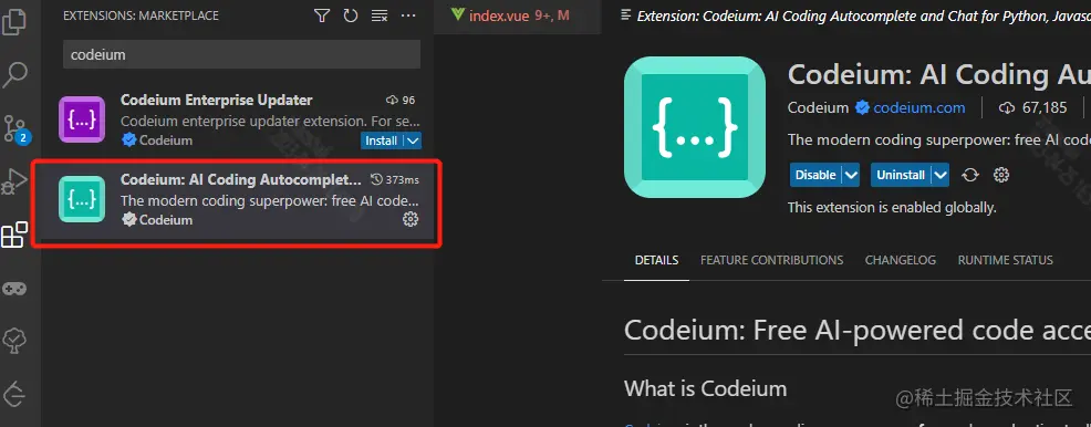 强大免费AI编程助手Codeium助你源码分析、生成正则表达式、单元测试、登陆框...一、Codeium是什么？ Cod - 掘金