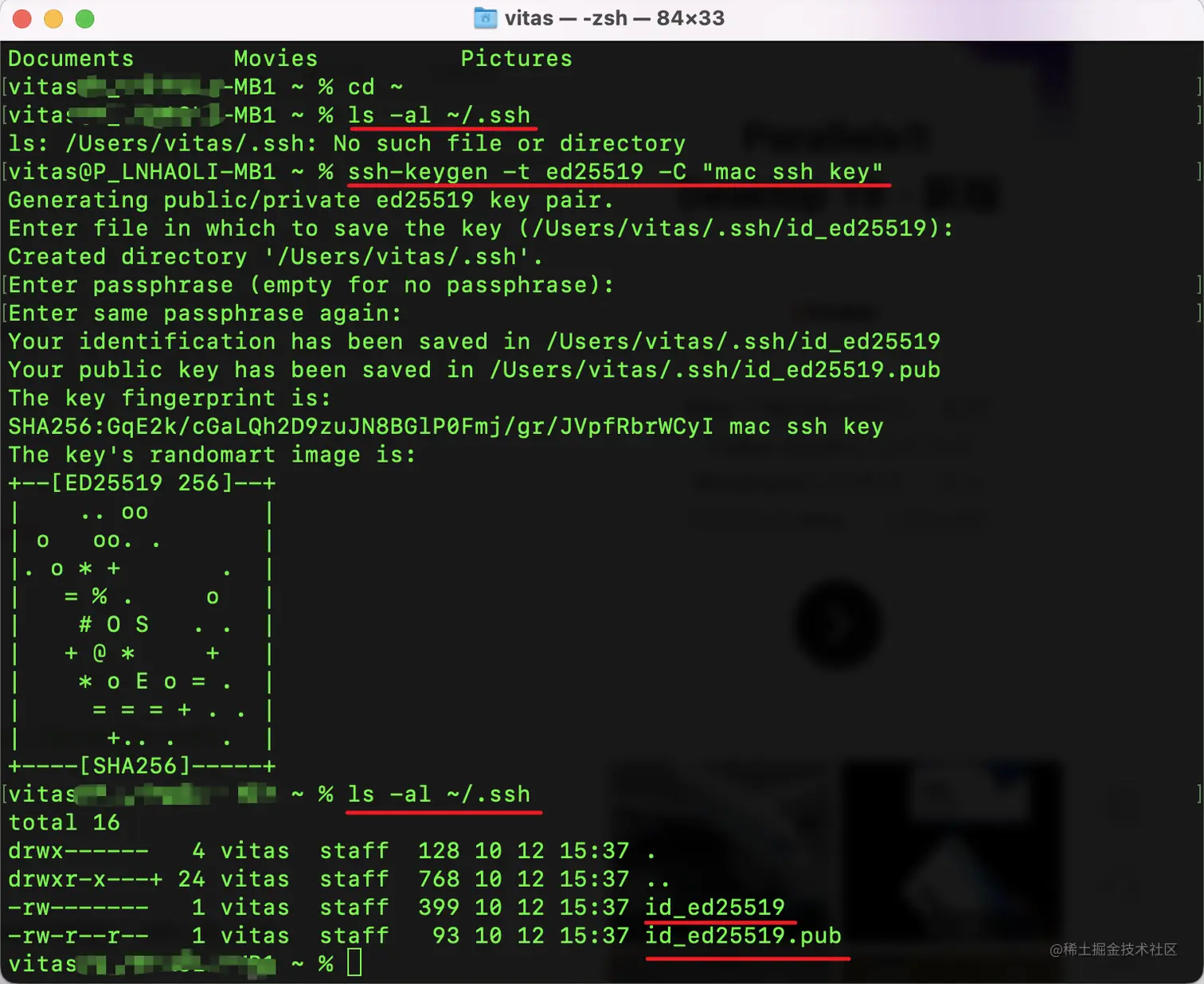 Mac下生成SSH key详细的介绍了Mac下生成 ssh key 的过程,ssh-keygen命令常用参数的含义,并对 - 掘金