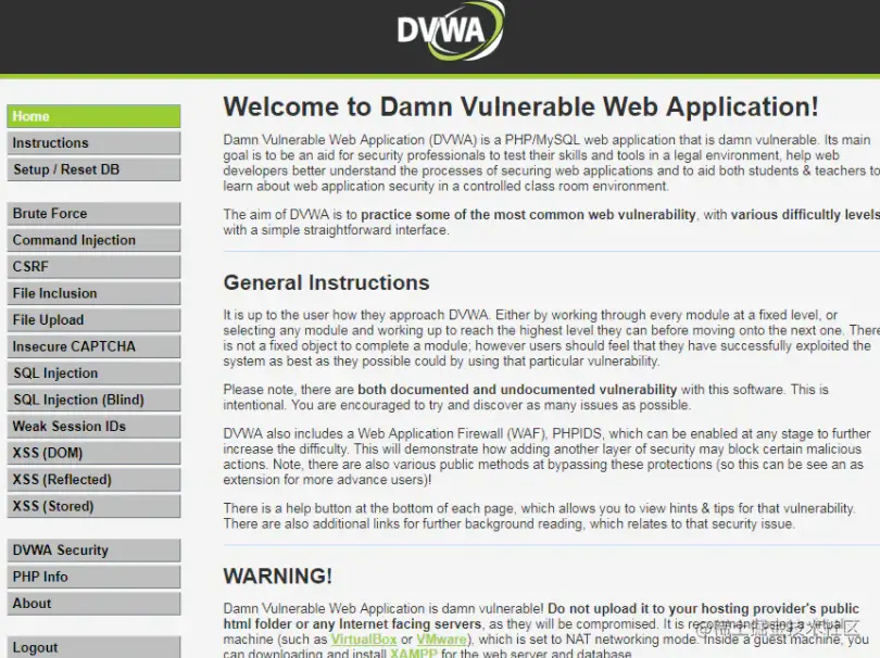 利用burpsuite进行phpstudy+DVWA靶场监听这篇文章从以下的内容进行介绍：phpStudy安装、DVWA - 掘金