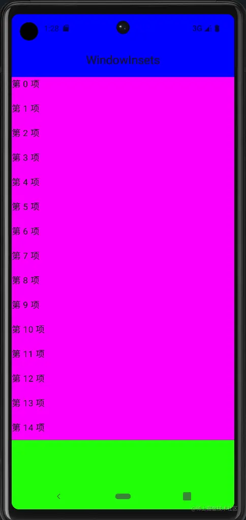 22 三步走实现 Compose 沉浸式状态栏Compose 中 沉浸式状态栏的实现 ，主要用到 WindowInset - 掘金