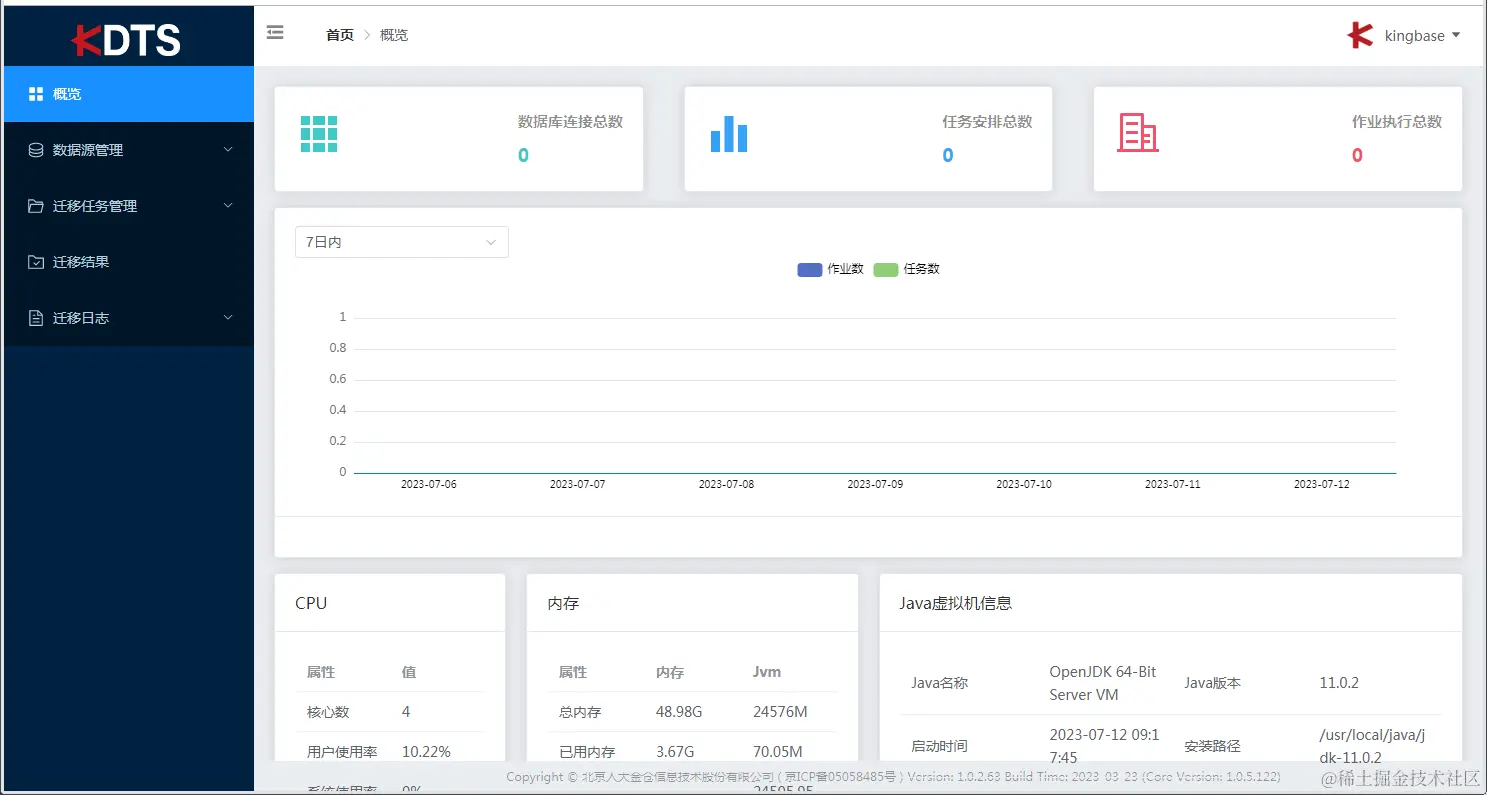 人大金仓KDTS、KFS的安装部署与使用KDTS、KFS的安装部署与使用 关键字： KDTS、KFS、同步服务 一、KD - 掘金