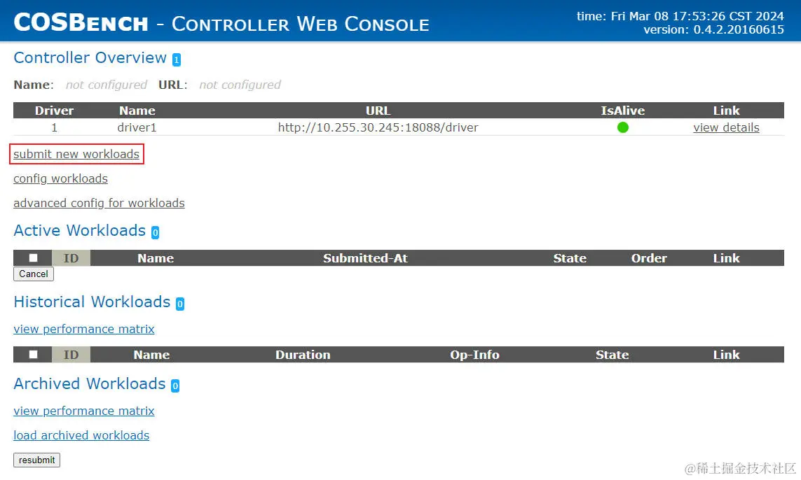 COSBench-对象存储性能测试工具COSBench是一个开源的分布式的对象存储系统性能测试工具，本文详细介绍了如何快 - 掘金