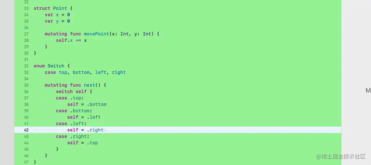 Swift - mutating & inout前言 看个例子：我想修改传入的参数，发现不能修改，于是就有了如下代码： - 掘金