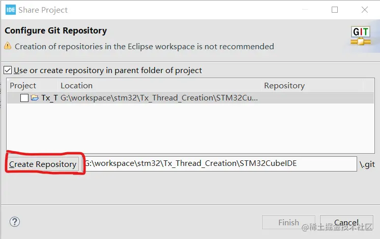 STM32CubeIDE使用GitSTM32CubeIDE1.6内置Git 1,选择要管理的项目 2,可以使用当前目录或 - 掘金