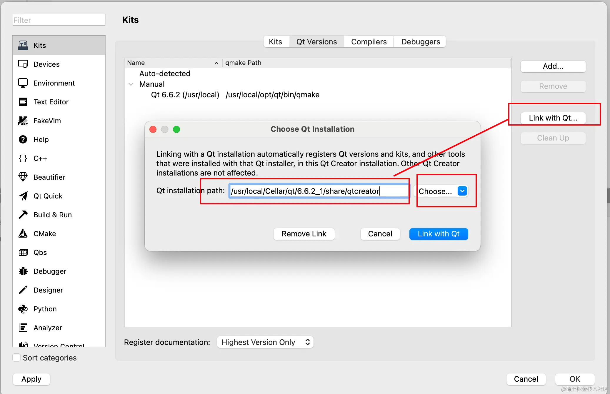 macOS 安装 qt 开发环境方法一： 使用二进制安装包： 最新安装包看这里： https://mirrors.sau - 掘金