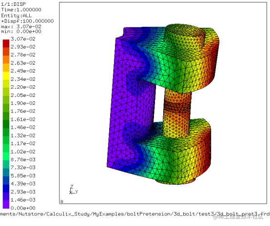 Modeling bolt pre-tension with Calculix - 掘金