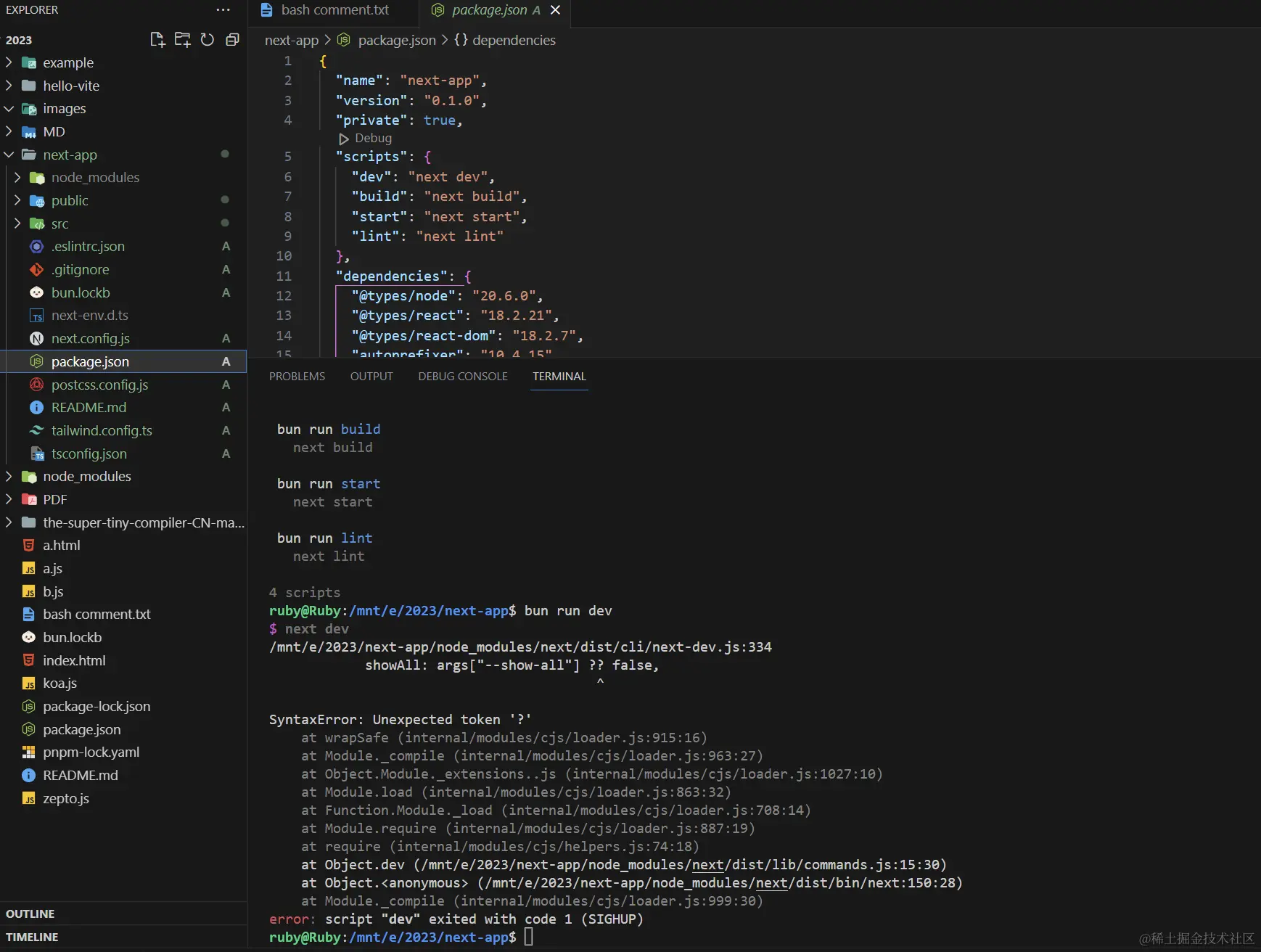 Bun 1.0 在 Windows 下的安装以及遇到的问题记录安装 WSL 以及开启 Hyper-v 首先安装 wsl， - 掘金