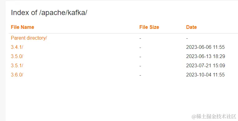 kafka安装包国内镜像下载地址阿里云镜像站 https://mirrors.aliyun.com/apache/kaf - 掘金