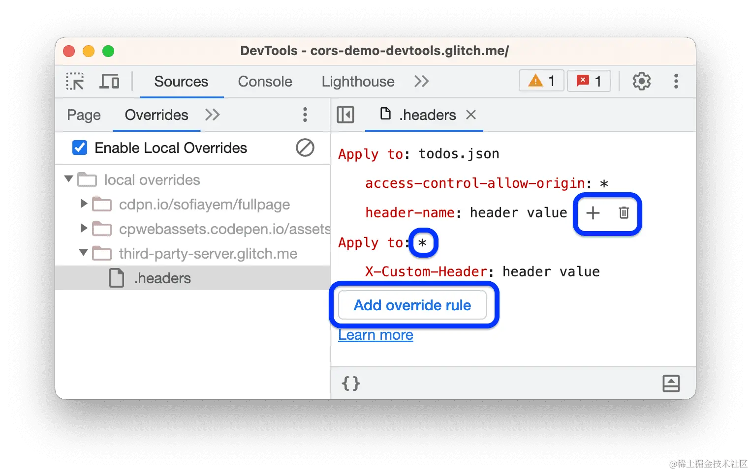 chrome devtool 使用文档: 真香! 在本地替换 HTTP 请求结果和 HTTP 响应标头前后端接口联调神器 - 掘金