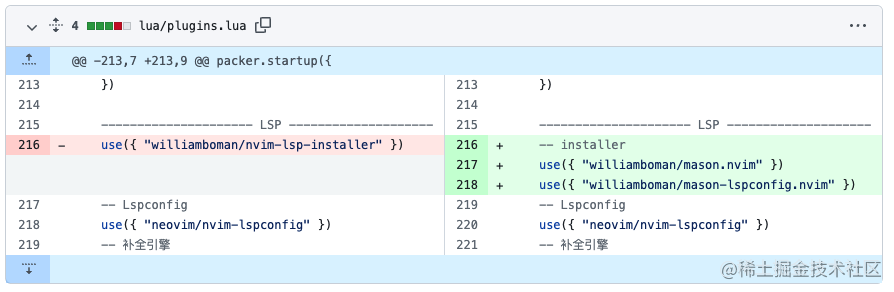 从 nvim-lsp-installer 升级到 mason.nvim 总共分几步 - 掘金
