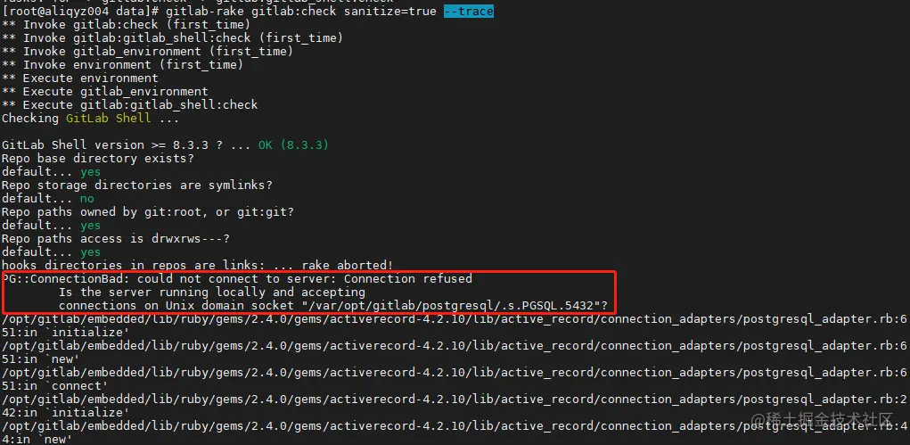 gitlab访问出现502、启动gitlab cpu100%的问题的排除CPU100%估计是有服务报错，磁盘满。“con - 掘金