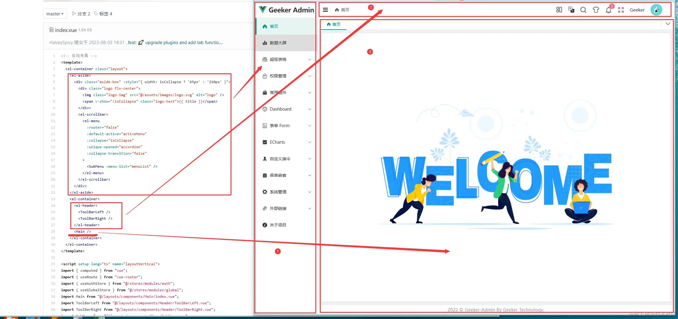 vue3 后台管理框架geeker admin -- layout加载、布局介绍0 环境 Node.js 16.x+ p - 掘金