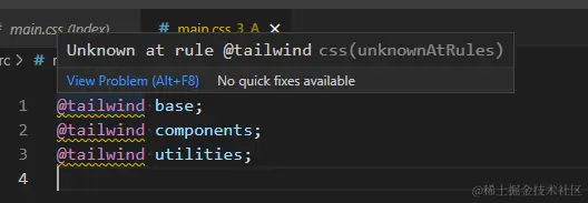 Wepack 引入 Tailwindcss， 并且消除 css rules 报错 Wepack 引入 Tailwindc - 掘金
