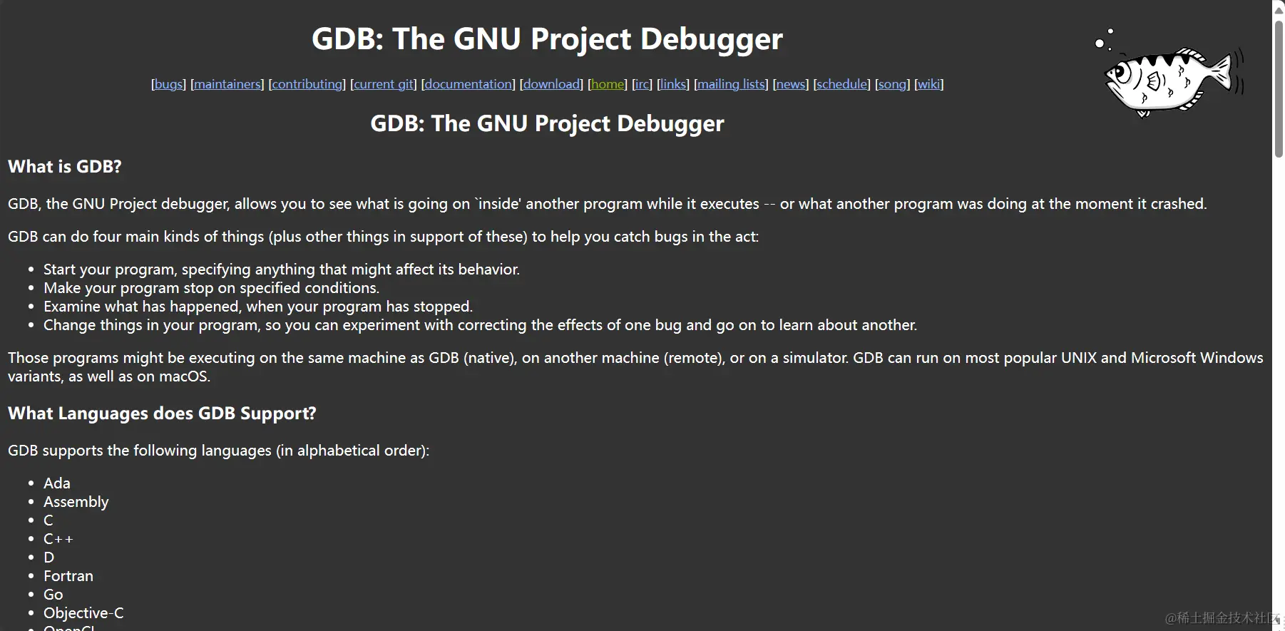 经典调试/编译——GNU、GDB和GCC写在前面 笔者最开始学习C/C++的时候，就已经听闻GCC，MinGW这一类词， - 掘金