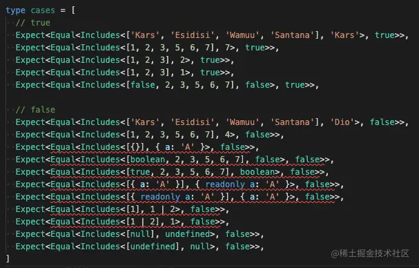 精读TypeScript 类型体操练习 之 Includests有时候遇到实际问题，看官方文档也是云里雾里的。基础能力很 - 掘金
