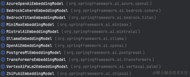 Spring AI Embedding模型概念、源码分析和使用示例介绍Embedding模型概念，作用以及使用场景，并对 - 掘金