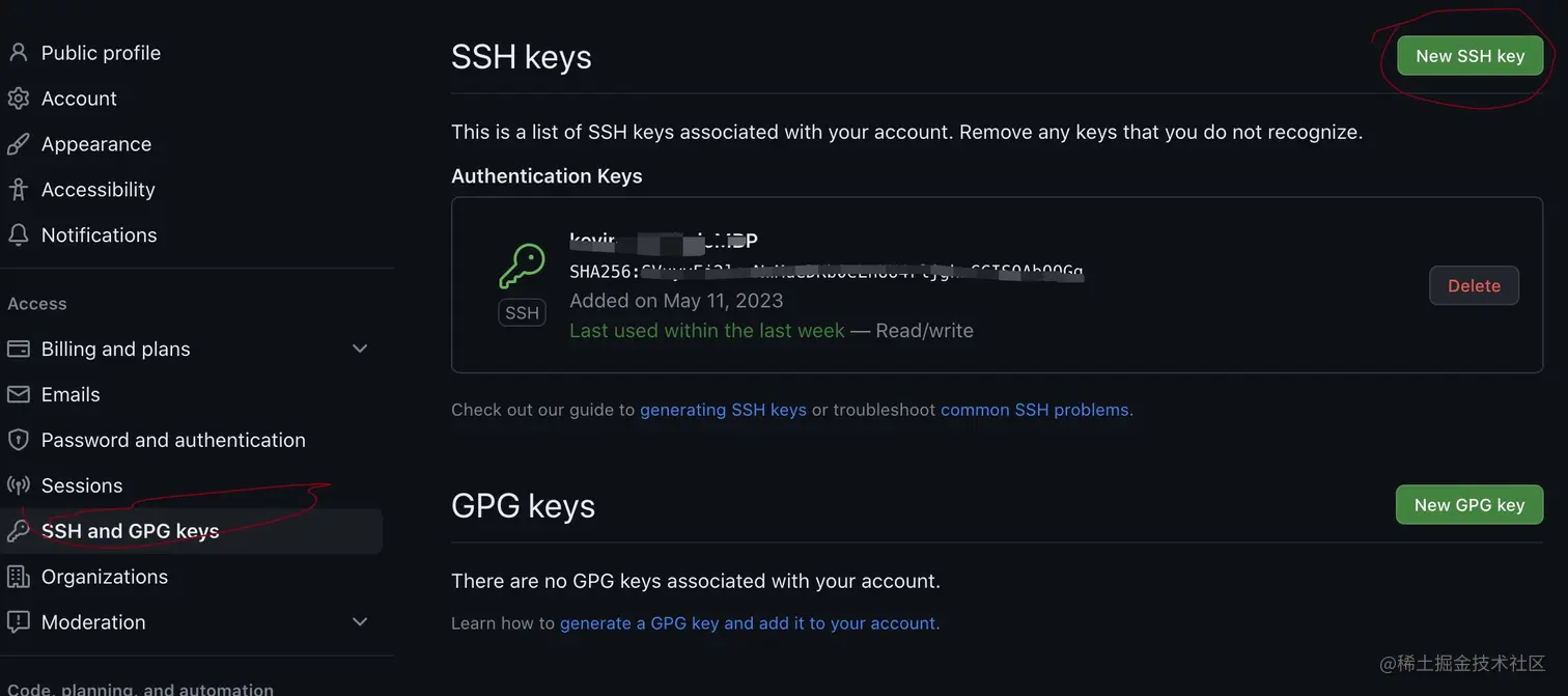 GitHub系列之 SSH 生成和 配置现在大家都知道，如果要使用SSH连接GitHub管理代码就少不了配置SSH ke - 掘金