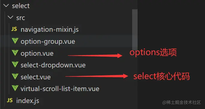 ElementUI-select-大数据量列表 - 掘金