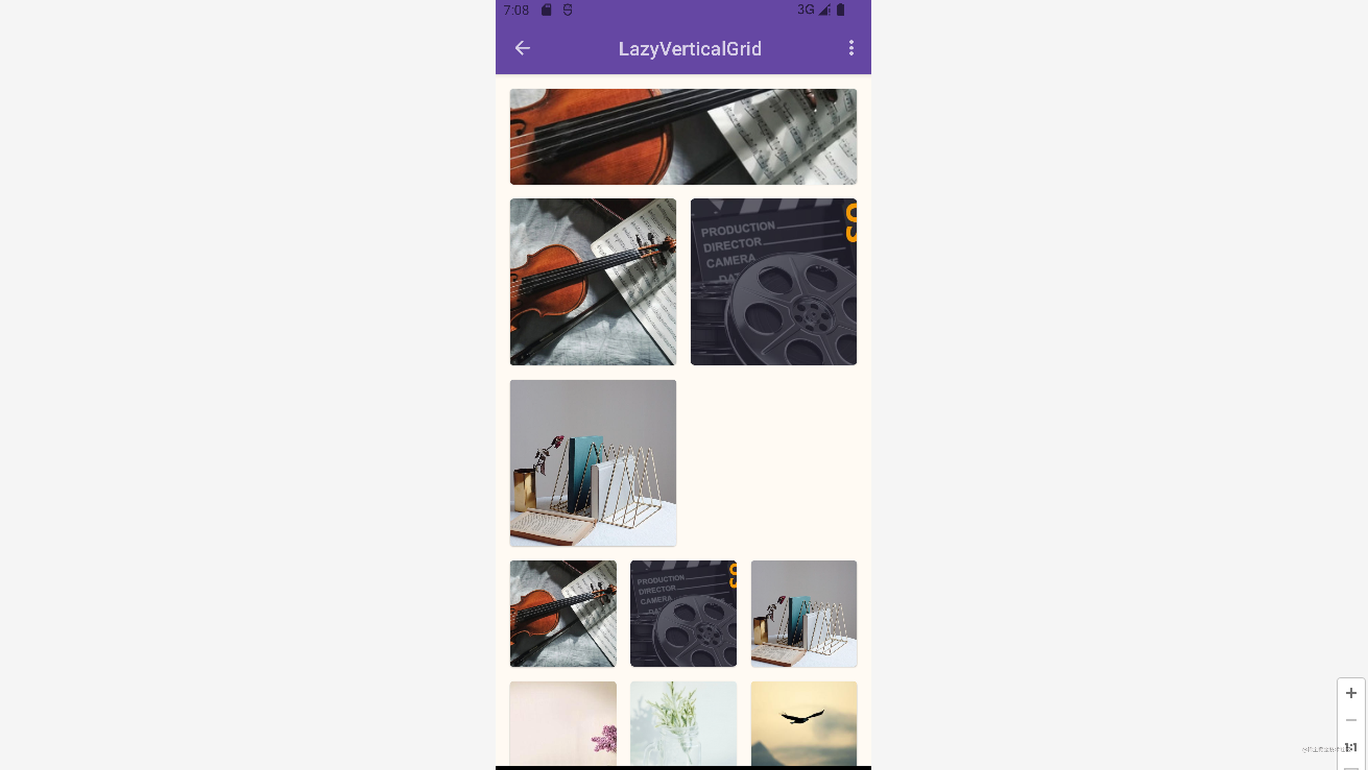 Jetpack Compose 用LazyVerticalGrid来实现MultiType Grid - 掘金