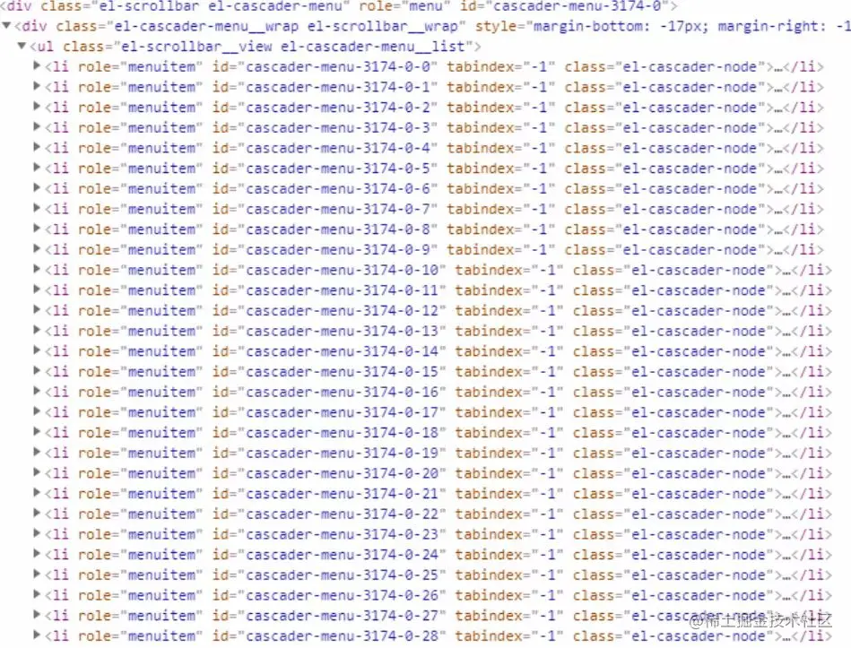 Vue Virtual Scroll List虚拟组件实现思路组件性能问题 在数据量大的时候，cascadertree 掘金