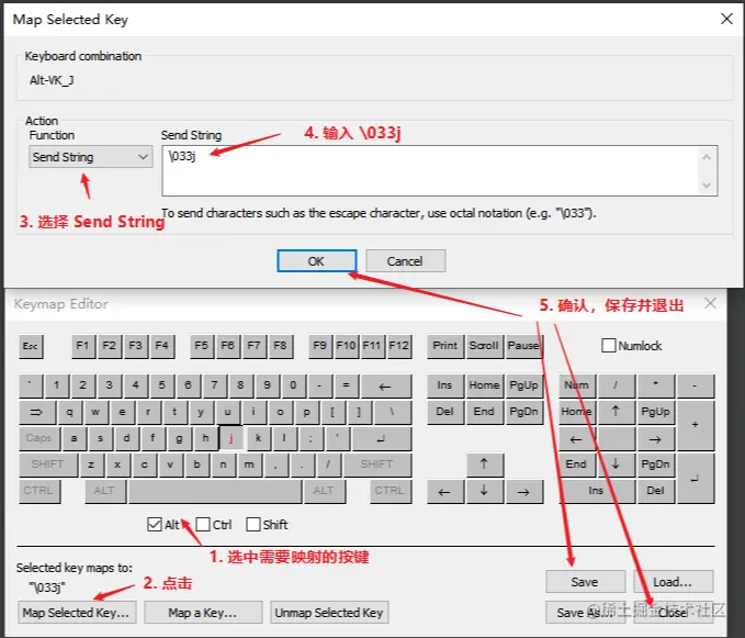 按键透传 SecureCRT通过合理的按键设置，使其透过 Secure CRT，传递到 Vim 或 linux 系统中， - 掘金
