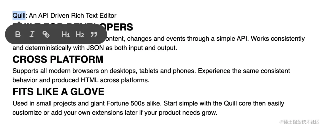 深入浅出 Quill 系列之使用篇1：Quill 基本使用和配置本文主要介绍 Quill 的基本用法，以及如何通过 op - 掘金