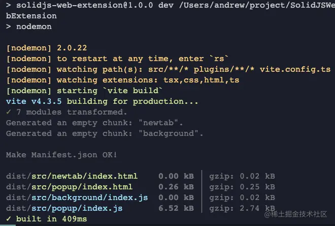 写一个基于 SolidJS + TS + Vite + TailwindCSS 的浏览器插件开发代码模板记录一个插件的代 - 掘金